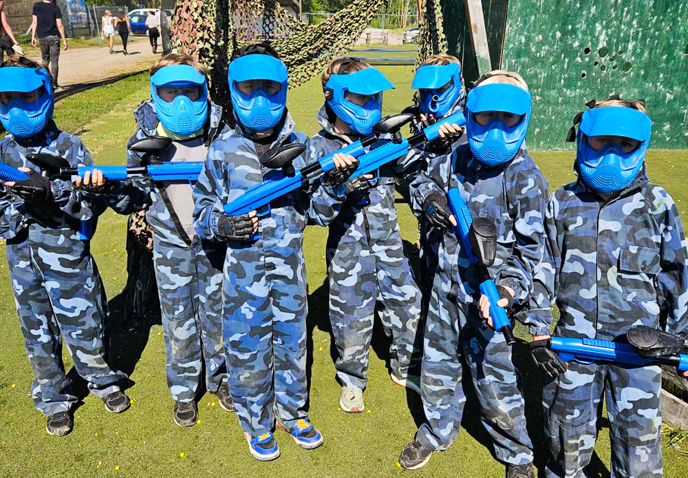 Mini Paintball drop-in outdoors in Stockholm - SpelaPaintball.com